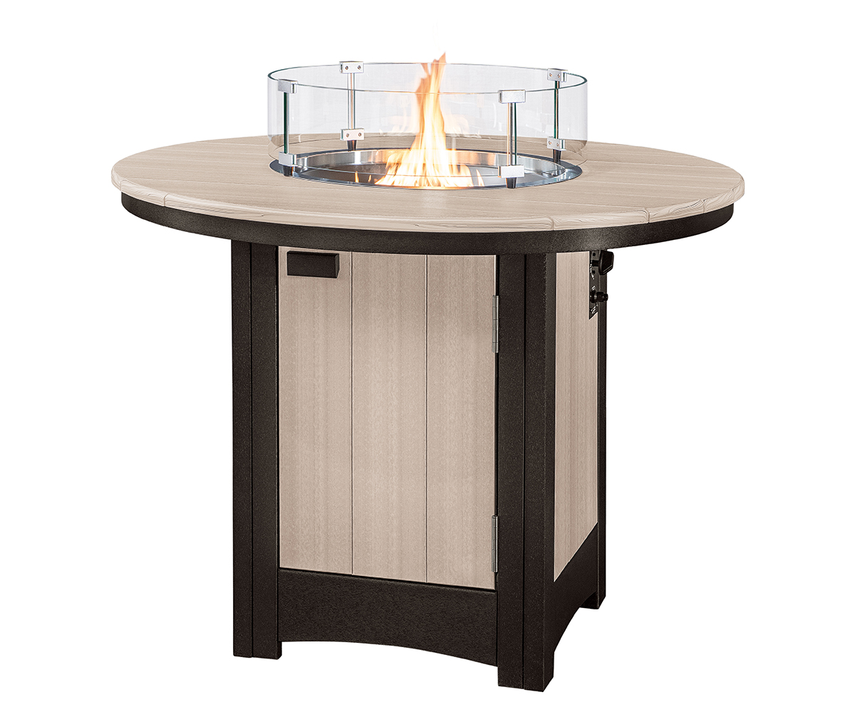 48" Round Counter Table - Counter Height - Black Buggy Furniture